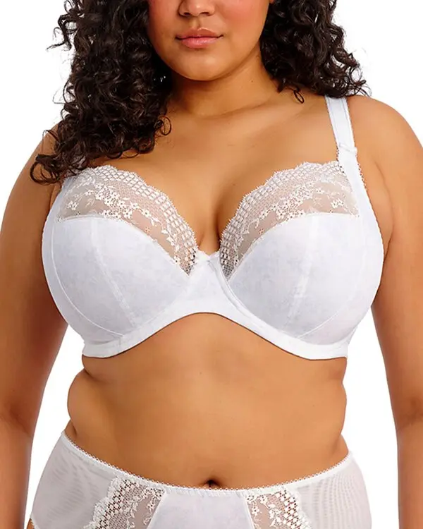 Elomi Lucie Underwire Plunge Bra - White