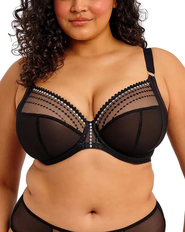 Elomi Matilda Underwire Plunge Bra - Black