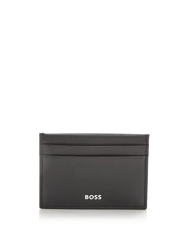 BOSS Randy Leather Card Case - Black