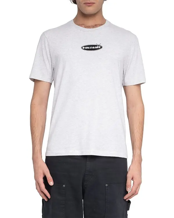 Zadig&Voltaire Tommy Moto Tee - Gris Chine