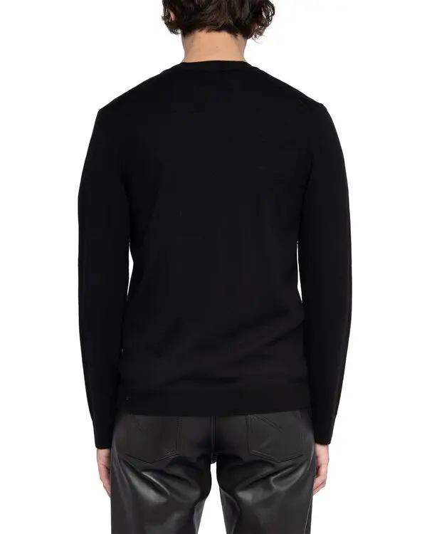 Zadig&Voltaire Remi Merino Wool Cardigan - Black