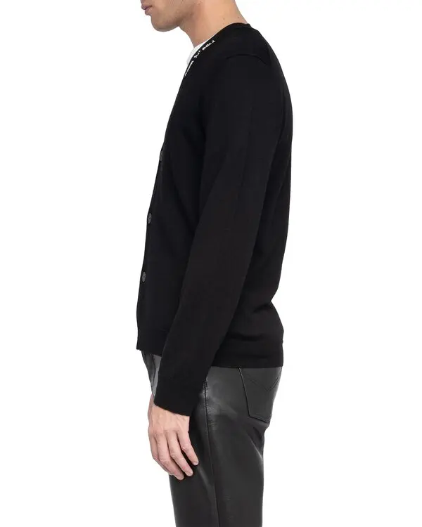 Zadig&Voltaire Remi Merino Wool Cardigan - Black