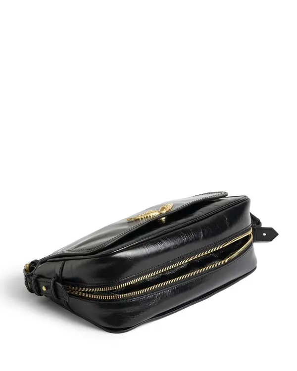 Zadig&Voltaire Le Zouzou Patent Leather Bag - Black