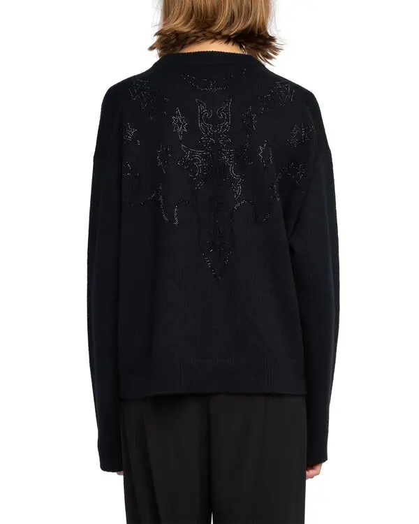 Zadig&Voltaire Markuz Cashmere Round Neck Sweater - Black