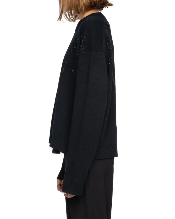 Zadig&Voltaire Markuz Cashmere Round Neck Sweater - Black