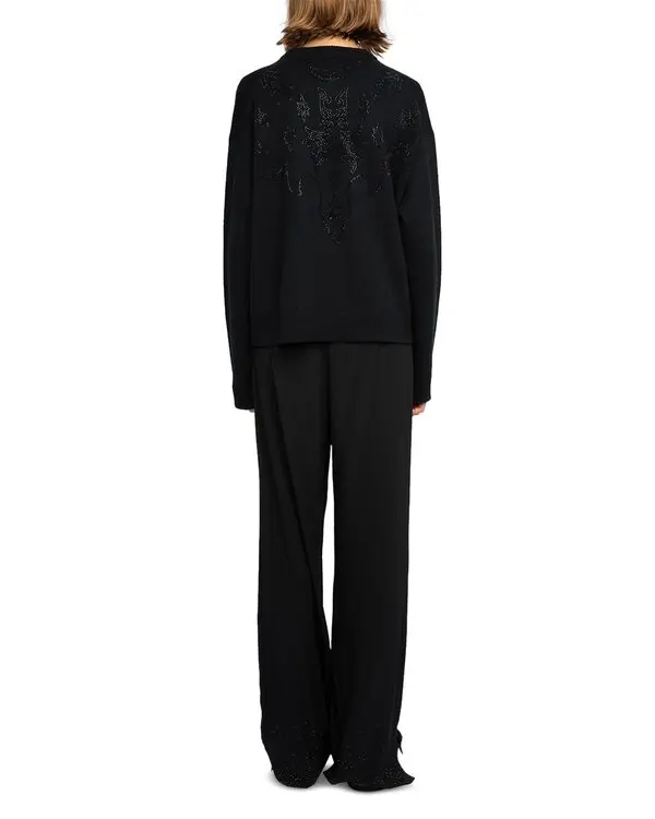 Zadig&Voltaire Markuz Cashmere Round Neck Sweater - Black