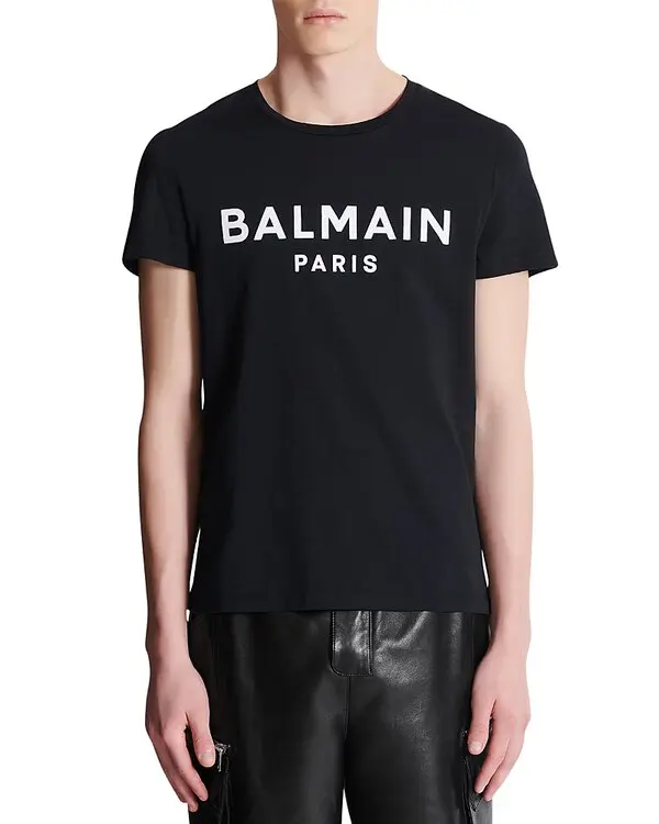 Balmain Logo Graphic Tee - Black/white