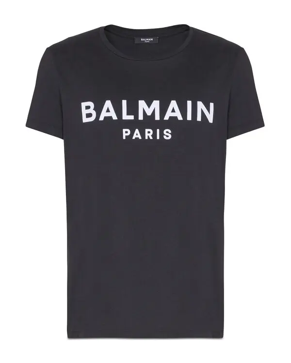 Balmain Logo Graphic Tee - Black/white
