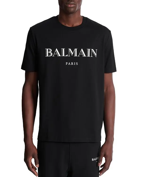 Balmain Vintage Logo Graphic Tee - Black/white