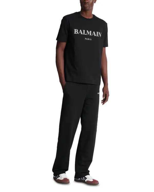 Balmain Vintage Logo Graphic Tee - Black/white