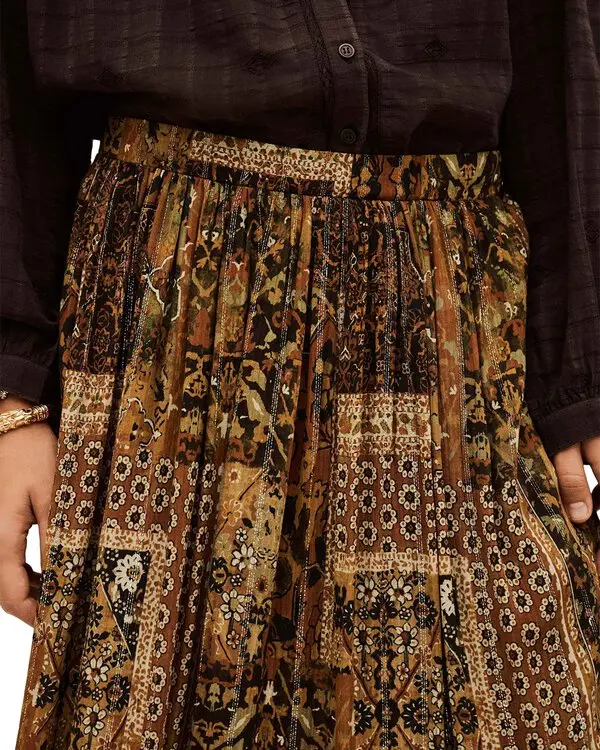 Ba&sh Pisca Maxi Skirt - Ochre