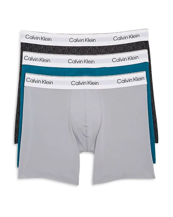 Calvin Klein Boxer Briefs, Pack Of 3 - Sleet