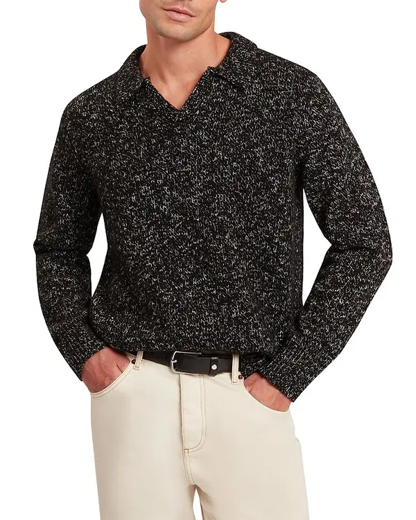 Ted Baker London Relaxed Twisted Sweater Polo - Black