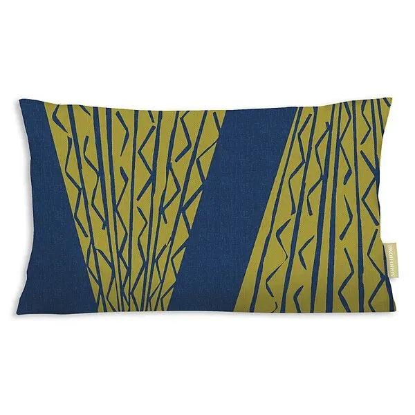 NOHO HOME Niho Kila Pillow Cover - Moss/navy