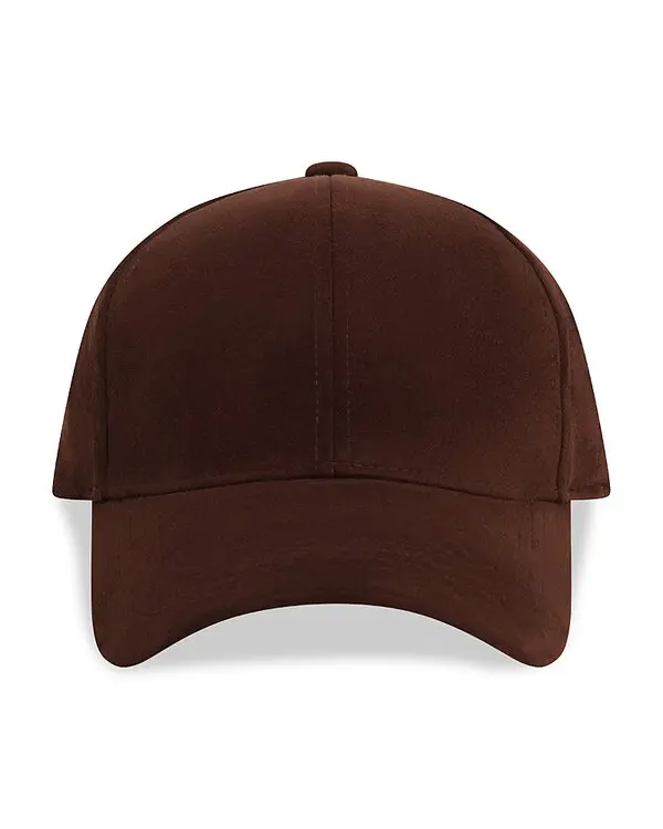 Ted Baker London Suede Baseball Cap - Chocolate Brown
