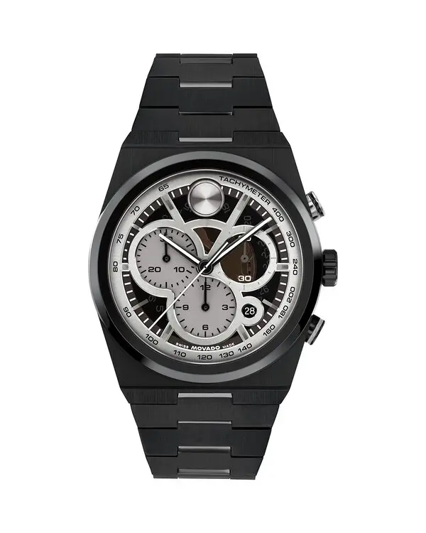 Movado Bold Quest Chronograph 40mm - Black/black
