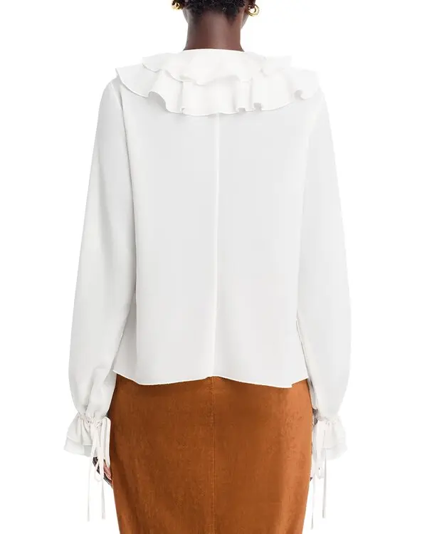 TOCCIN Tobi Ruffle Blouse - Ivory