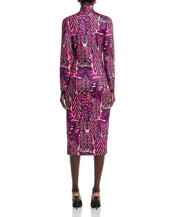 AREA STARS Printed Midi Dress - Abstract Print