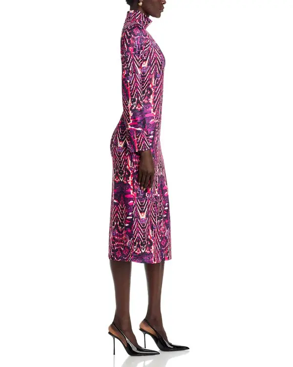 AREA STARS Printed Midi Dress - Abstract Print