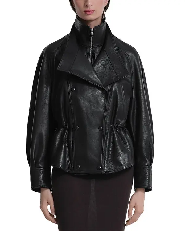 Nour Hammour Thalia Leather Jacket