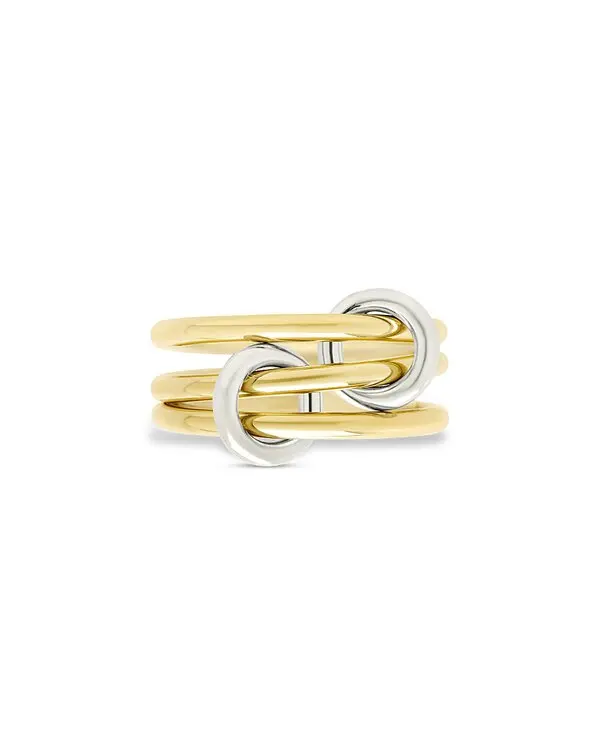 Sterling Forever Tamsen Triple Row Ring - Gold
