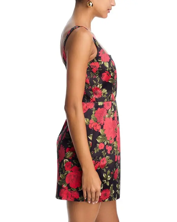Wayf Clara Mini Dress - Red Roses - 40% Off | Editorialist