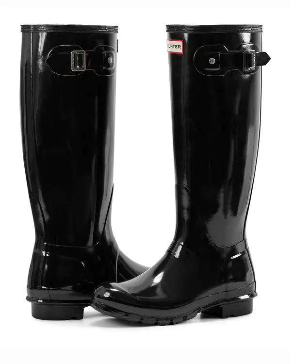 Hunter Original Chelsea Gloss Boots - Black