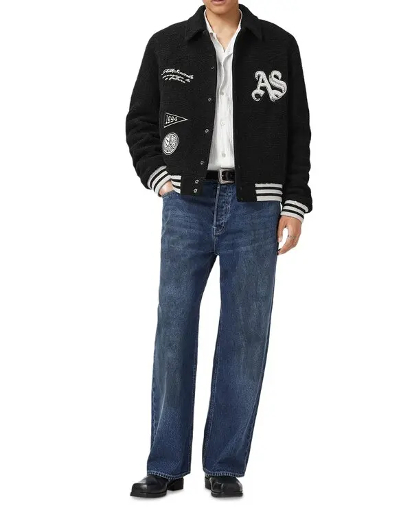 ALLSAINTS Baum Textured Varsity Jacket