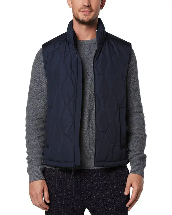 Andrew Marc Hampden Quilted Vest - Ink
