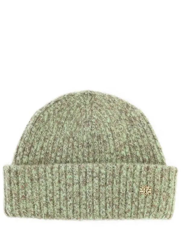 GANNI Wool And Mohair Beanie - Green