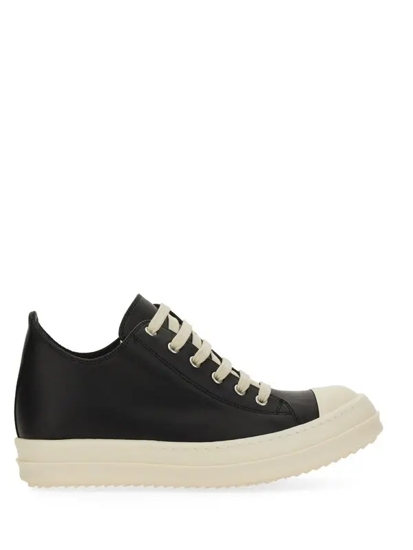 Rick Owens Leather Low Top Sneaker