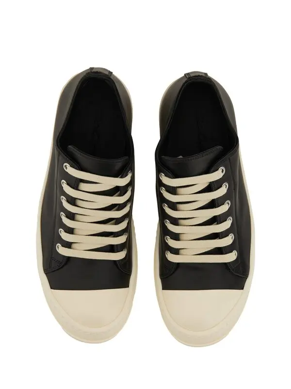 Rick Owens Leather Low Top Sneaker