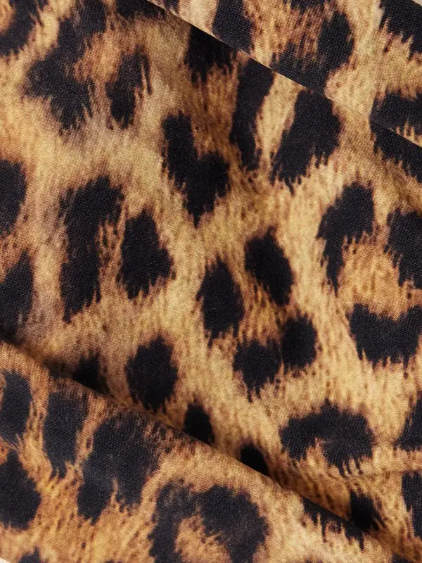 Melissa Odabash Prague Leopard-print Bandeau Bikini Top - Brown
