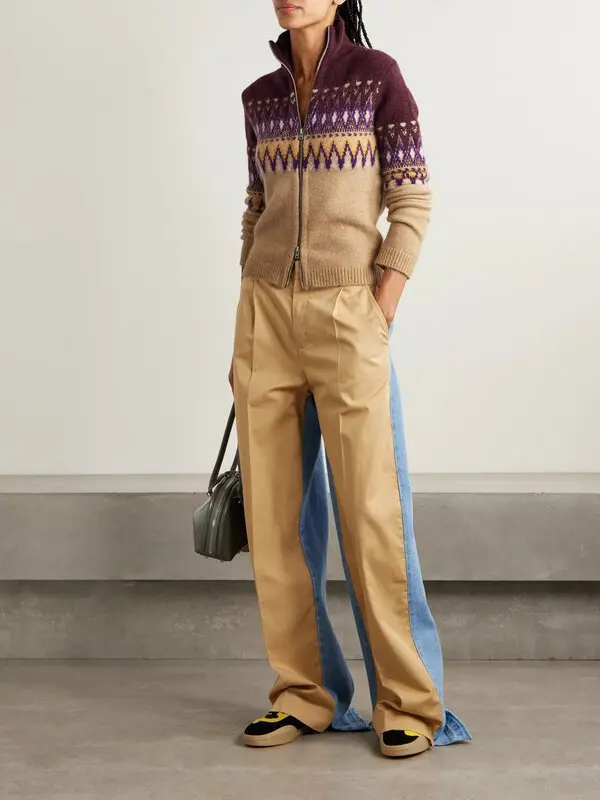 Acne Studios Fair Isle Knitted Cardigan