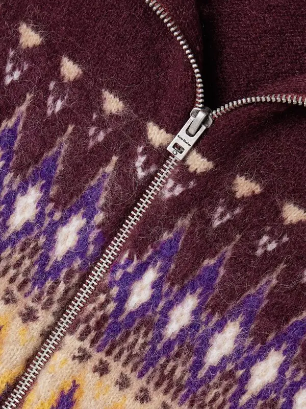 Acne Studios Fair Isle Knitted Cardigan