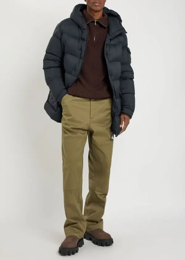 Moncler Bretagne Padded Hooded Shell Parka Jacket