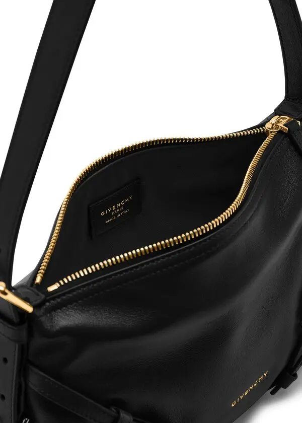 Givenchy Voyou Mini Leather Shoulder Bag - Black