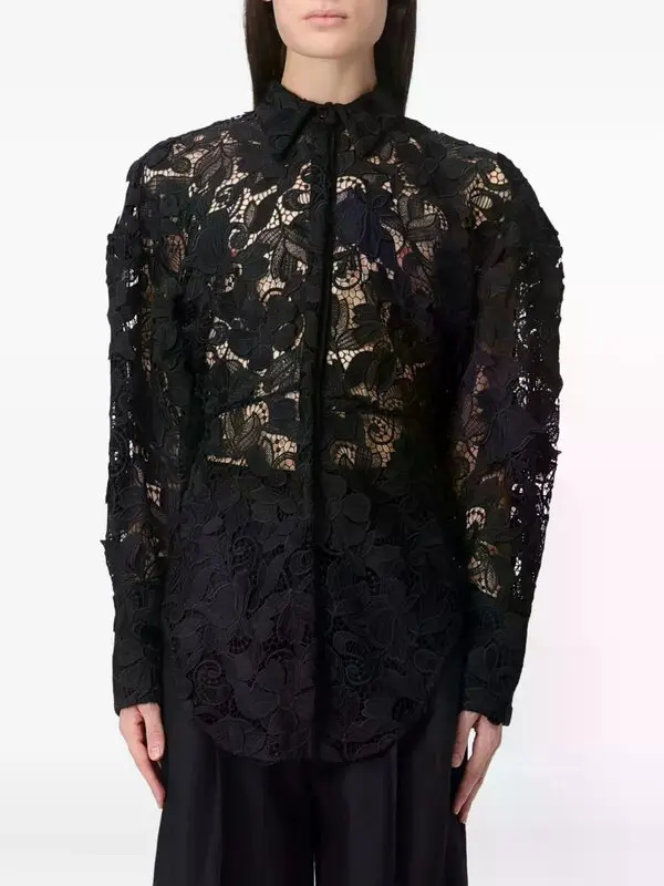 Blumarine Macrame Lace Shirt