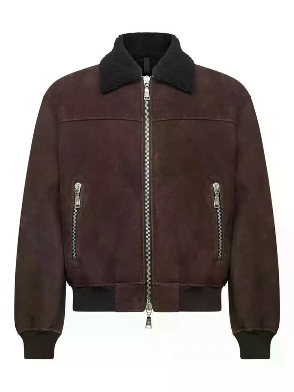 Tagliatore Shearling-collar Bomber Jacket