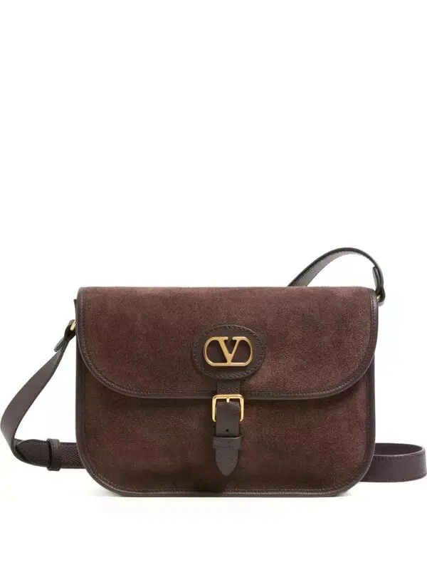 Valentino Garavani Antibes Suede Shoulder Bag - Brown