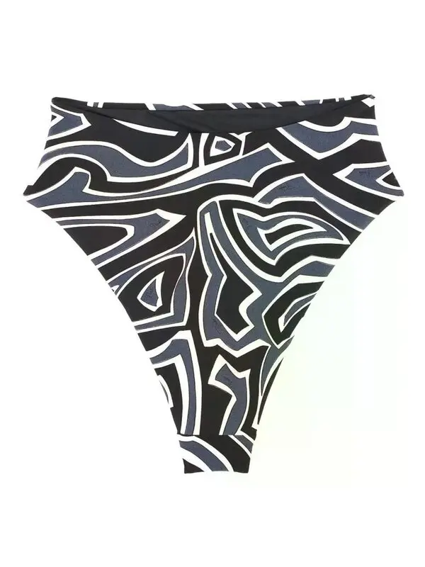 Emilio Pucci Graphic-print Bikini Briefs - Black