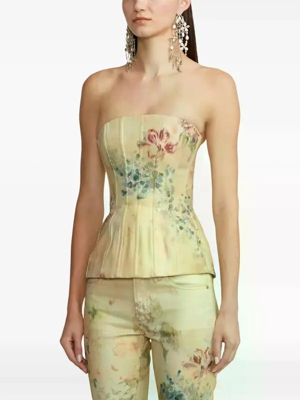 Ralph Lauren Floral Strapless Top