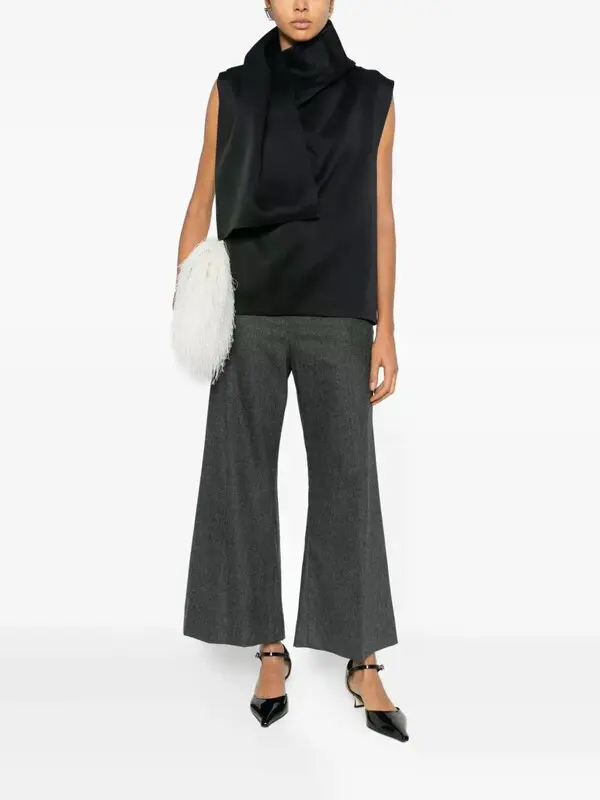 Khaite Flared Cropped Trousers