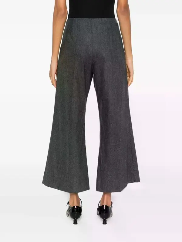 Khaite Flared Cropped Trousers
