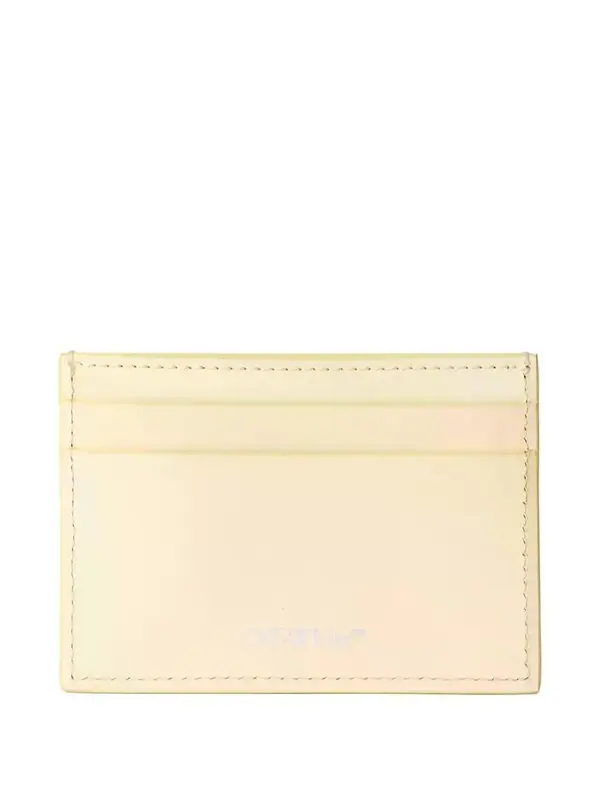 Off-White Arrow Jitney Quote Card Case - Yellow