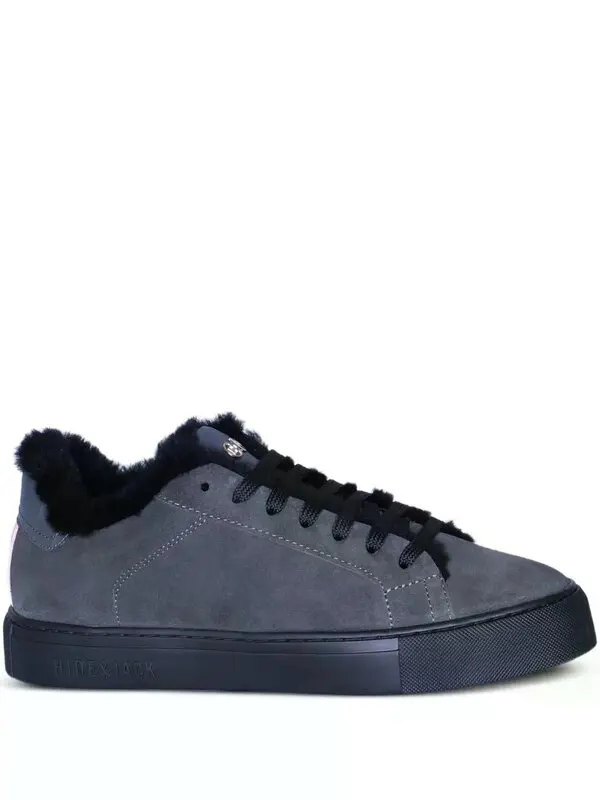HIDE&JACK Fur-trim Sneakers - Grey