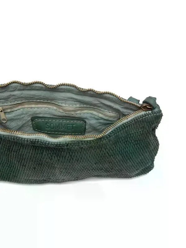 SOMMET Textured Cross Body Bag - Green