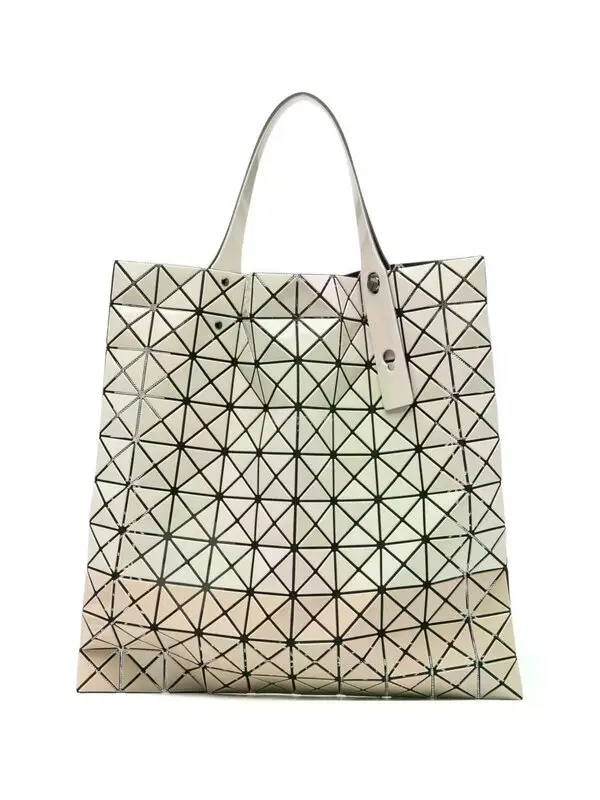 Issey Miyake Prism Geometric-pattern Tote - Neutrals