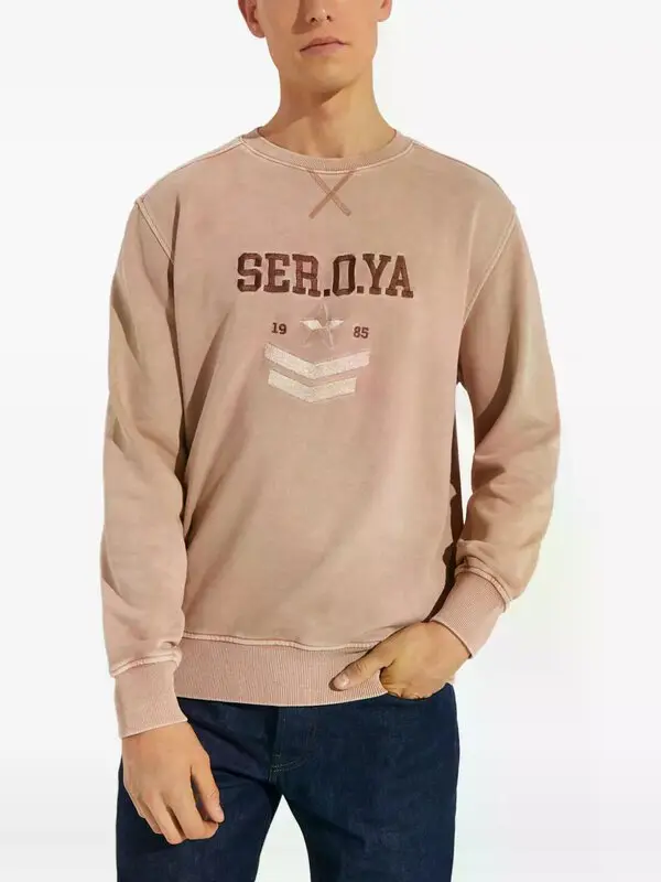 SEROYA Crew-neck Pullover Sweater