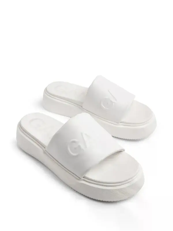 GANNI Vegea™ Logo-embossed Slides